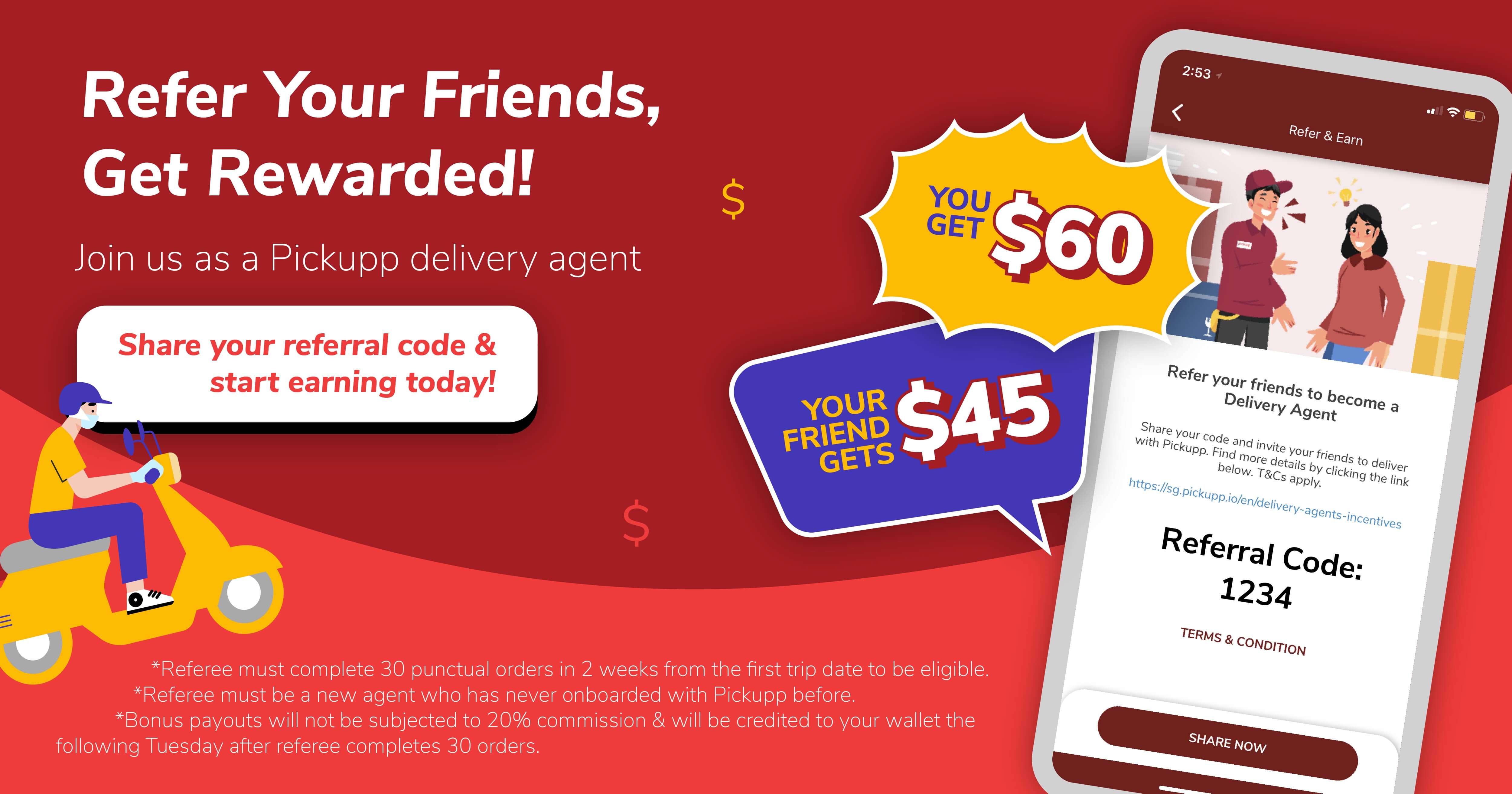 Pickupp delivery agents step-by-step referral guide